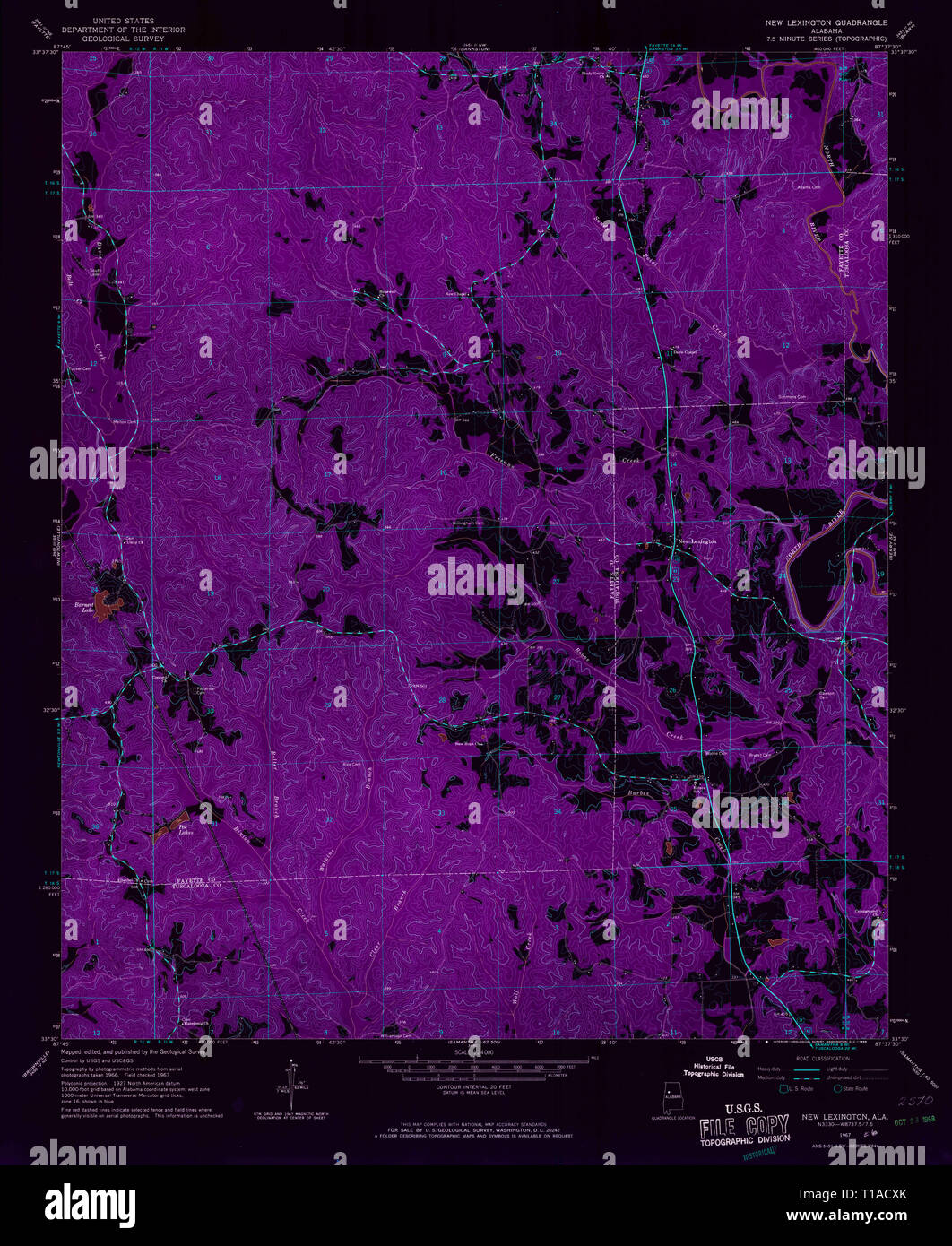 Map of new lexington hi-res stock photography and images - Alamy