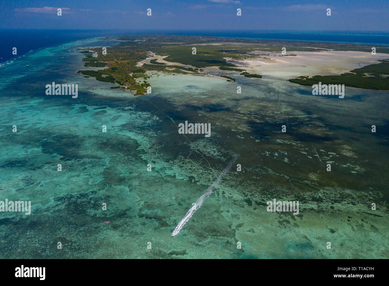 Olango Island situated off Mactan Island Cebu, a protected Ramsar site ...
