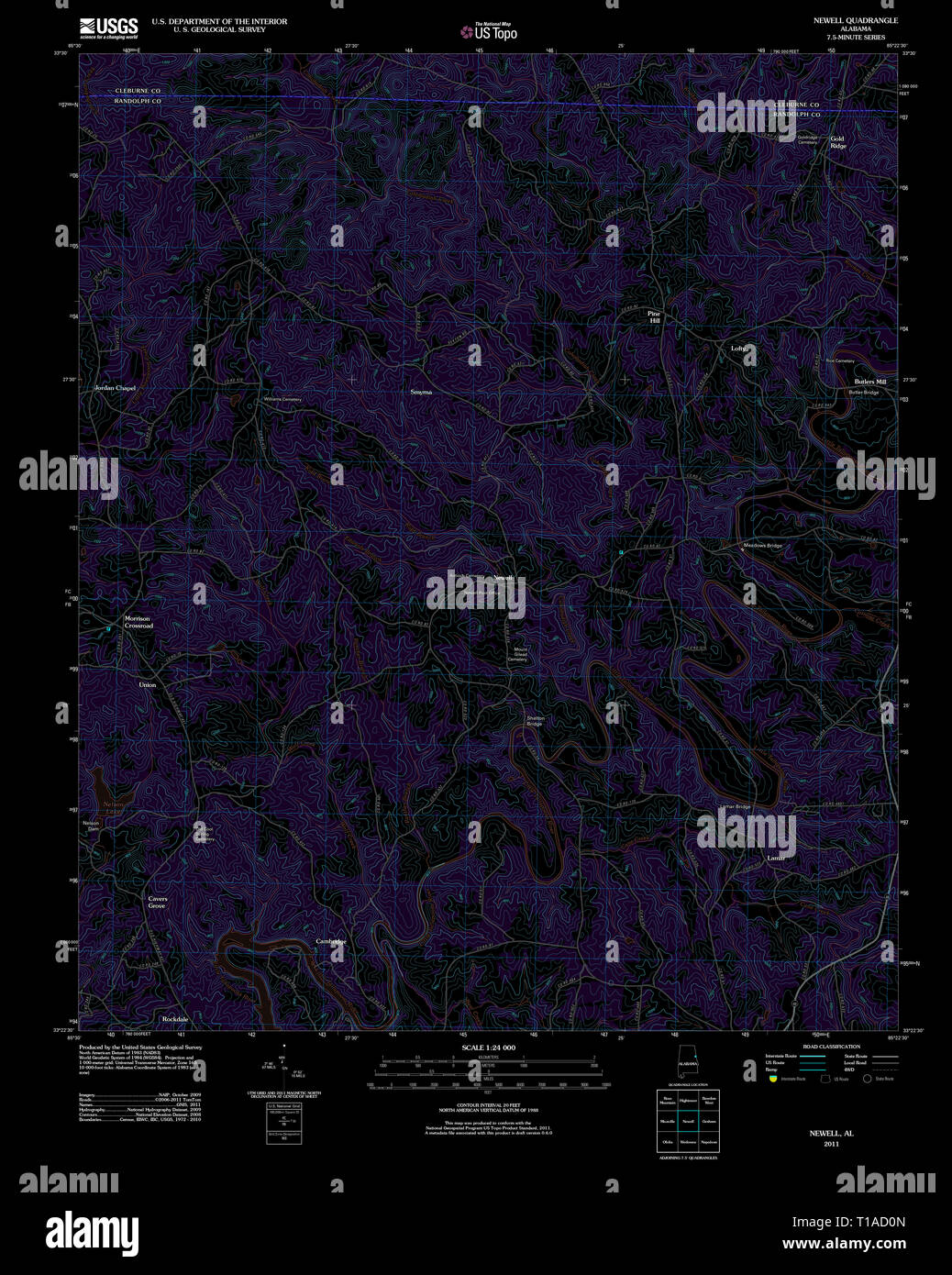 Map of newell hi-res stock photography and images - Alamy