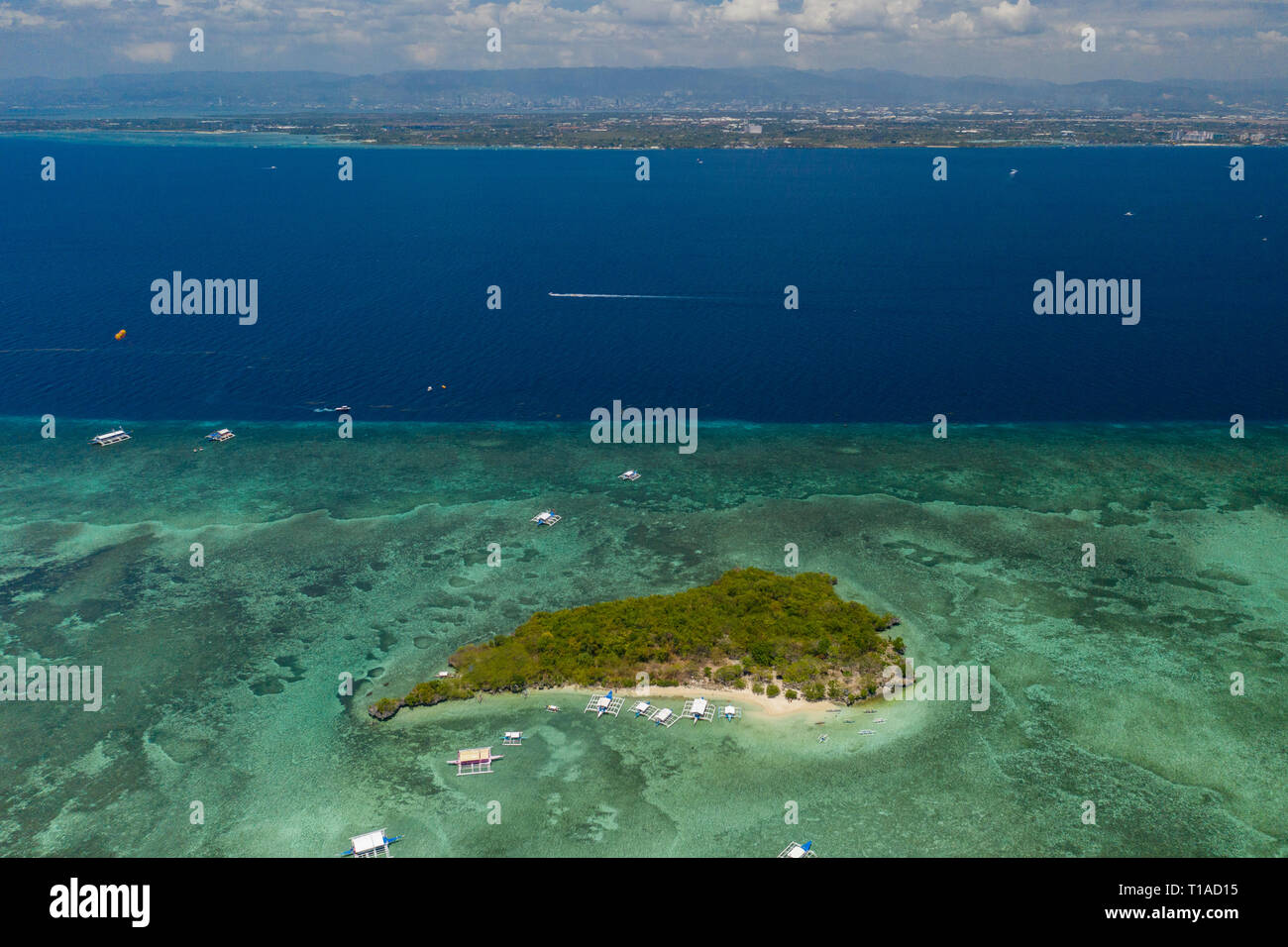 Sulpa Islet located off Mactan Island in the Province of Cebu is a ...