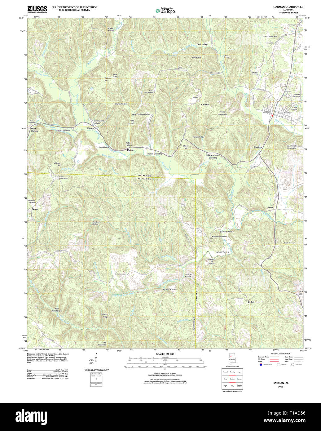 Geological map of alabama hi-res stock photography and images - Alamy
