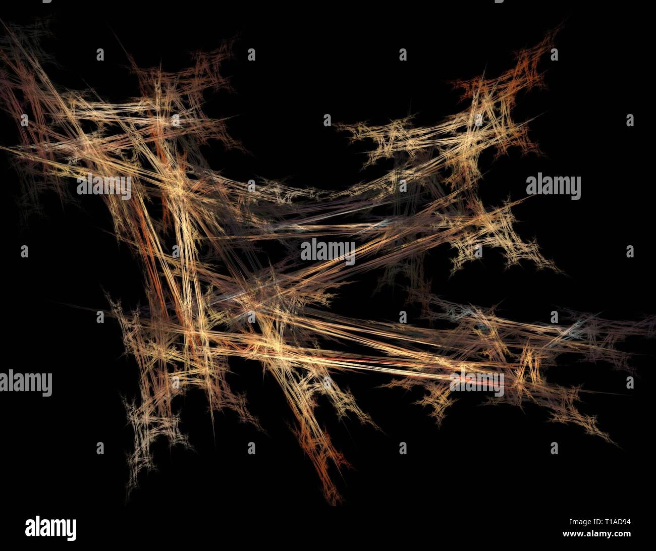 image of one Digital Fractal on Black Color Stock Photo - Alamy