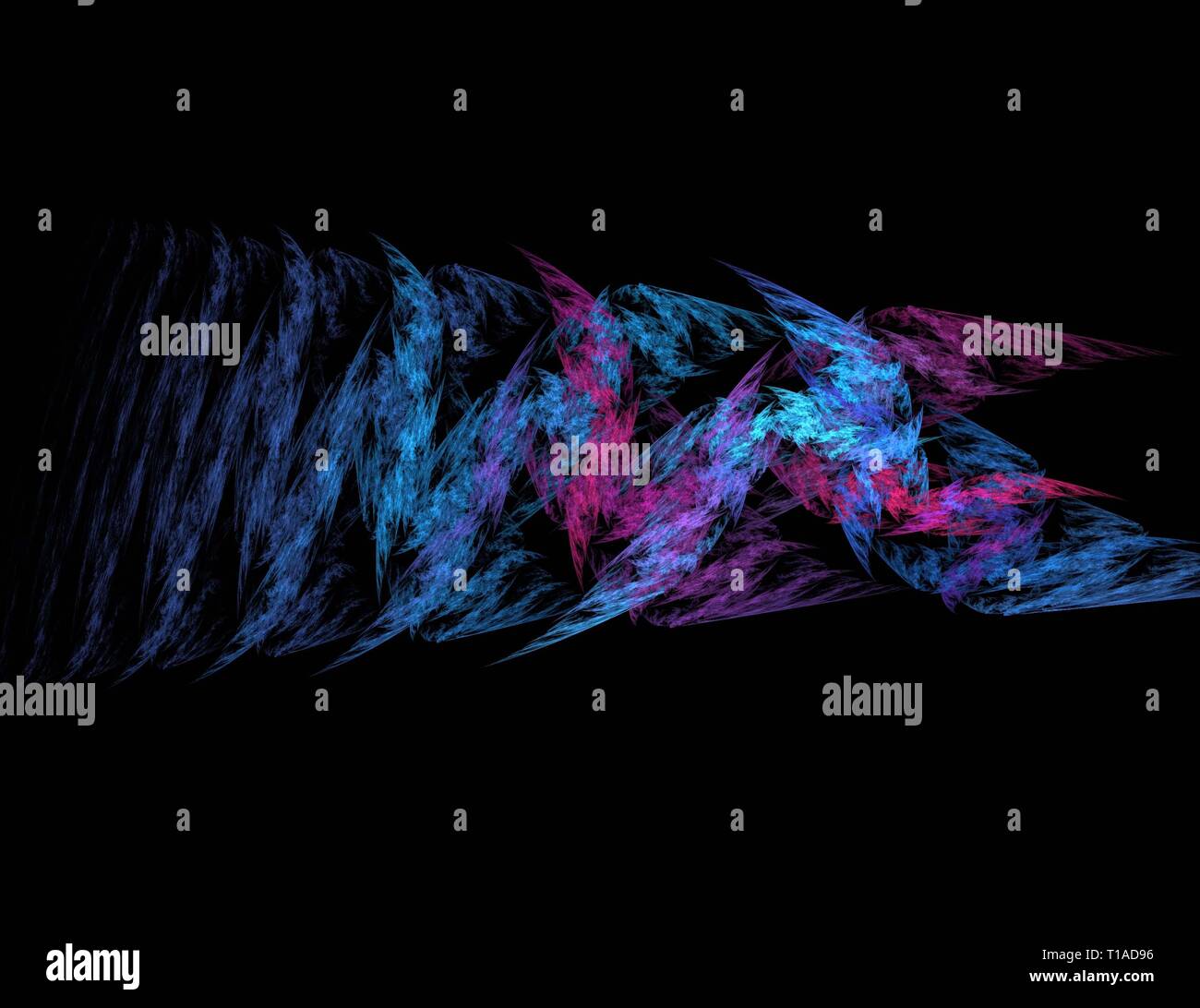 image of one Digital Fractal on Black Color Stock Photo - Alamy