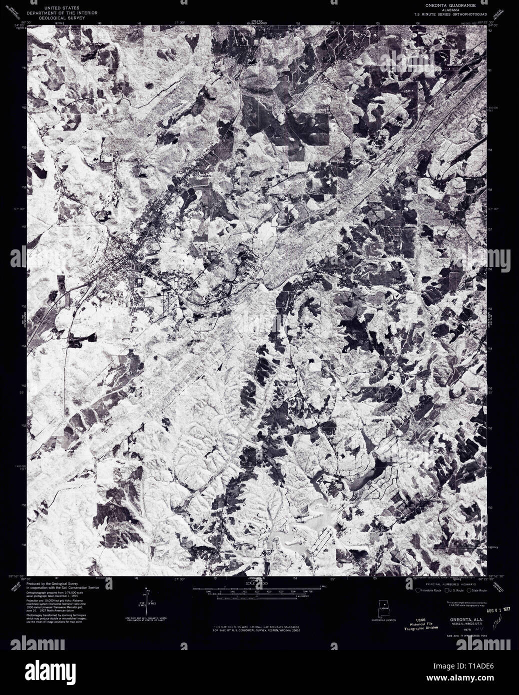 Map of oneonta hi-res stock photography and images - Alamy