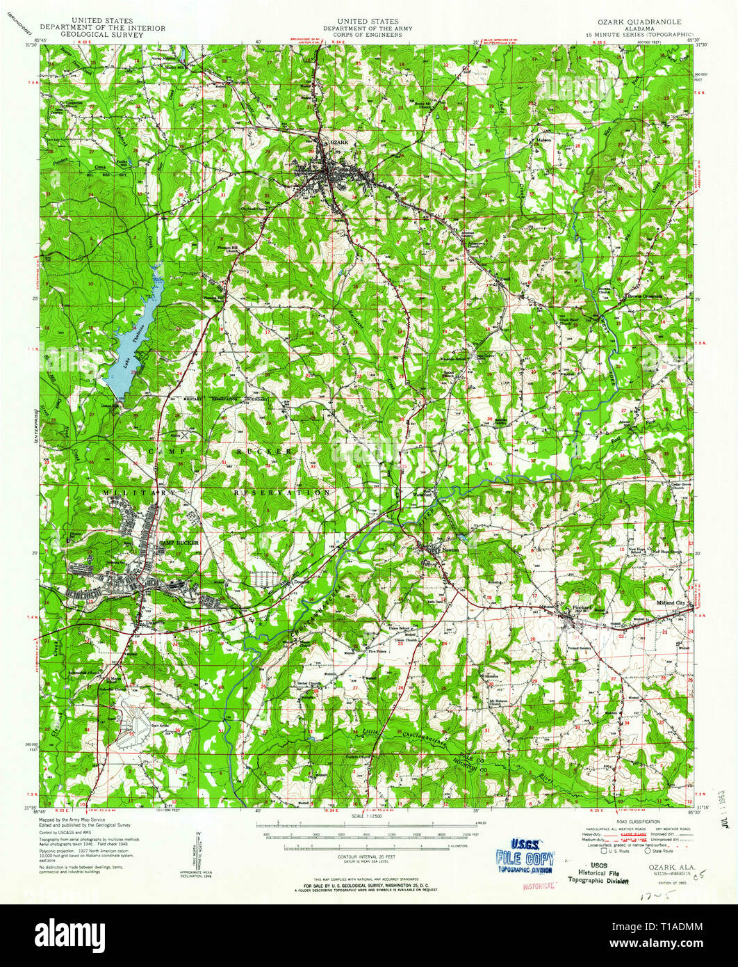 Ozark alabama map hi-res stock photography and images - Alamy