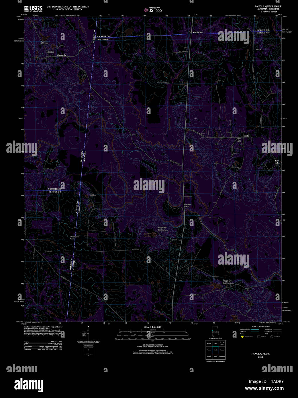 Panola map hi-res stock photography and images - Alamy