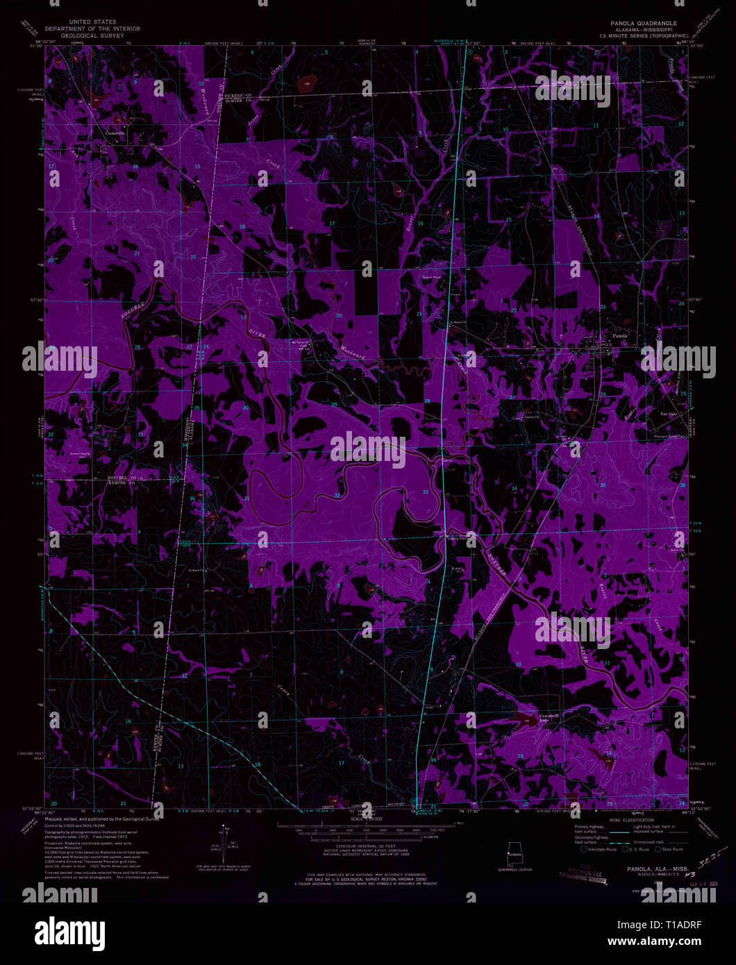 Panola map hi-res stock photography and images - Alamy