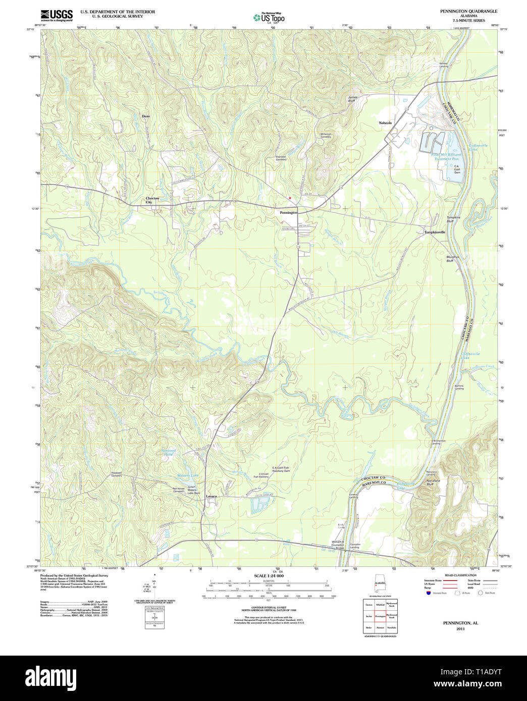 Map of pennington hi-res stock photography and images - Alamy