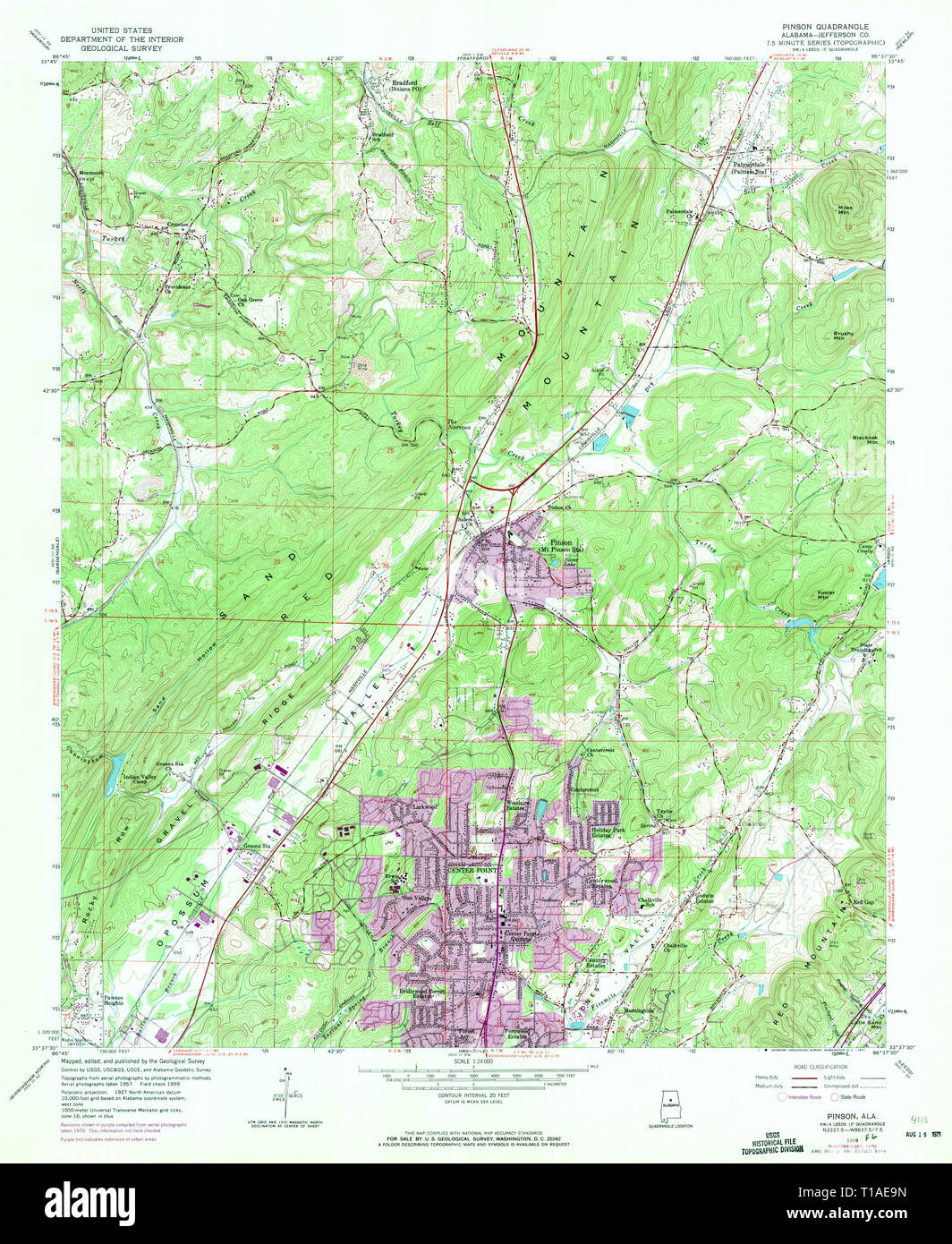 Map of pinson hi-res stock photography and images - Alamy