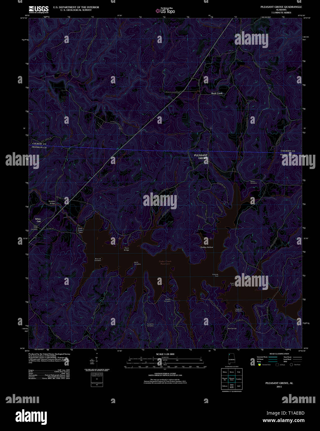 Map of pleasant grove hi-res stock photography and images - Alamy