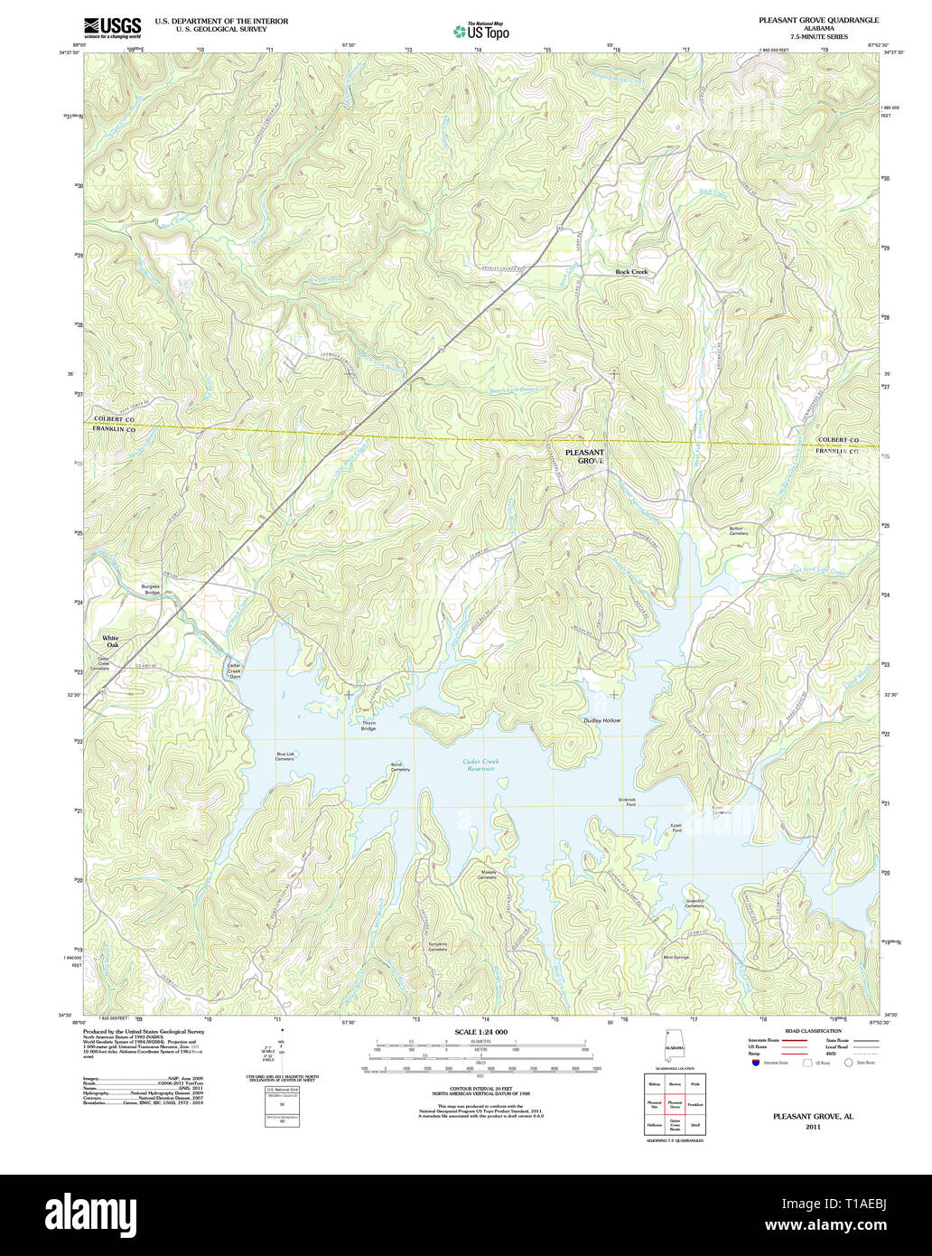 Map of pleasant grove hi-res stock photography and images - Alamy