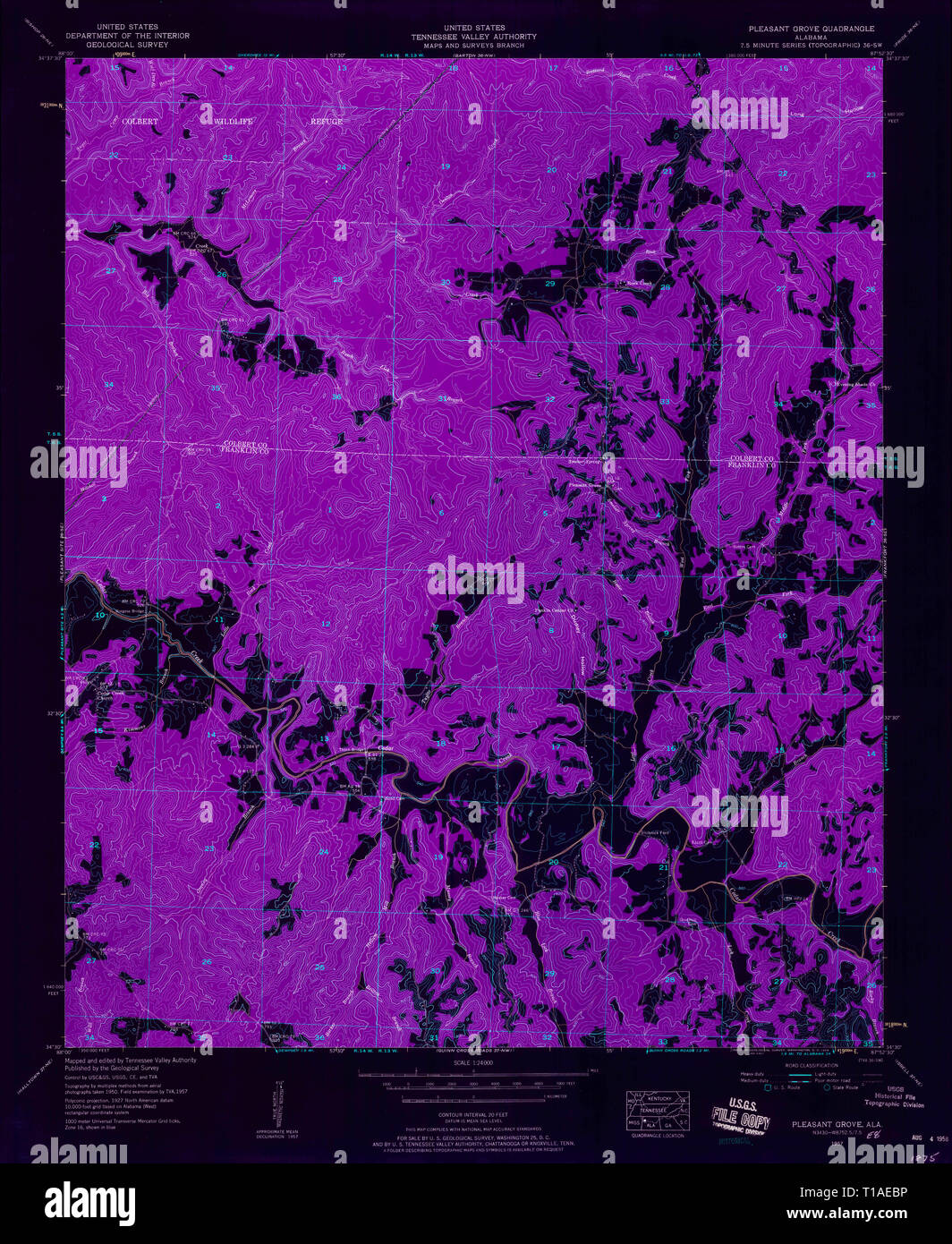 Map of pleasant grove hi-res stock photography and images - Alamy