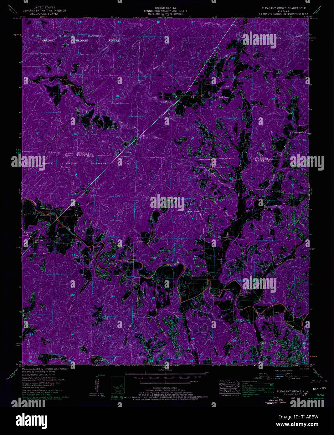 Map of pleasant grove hi-res stock photography and images - Alamy