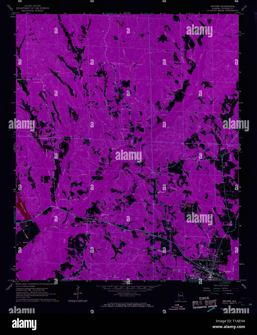 Reform alabama map hi-res stock photography and images - Alamy