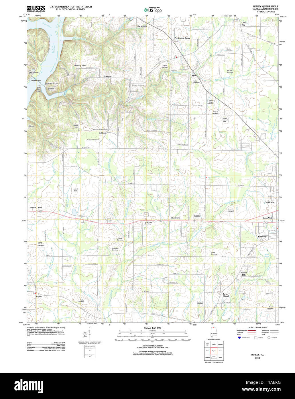 Map of ripley hi-res stock photography and images - Alamy