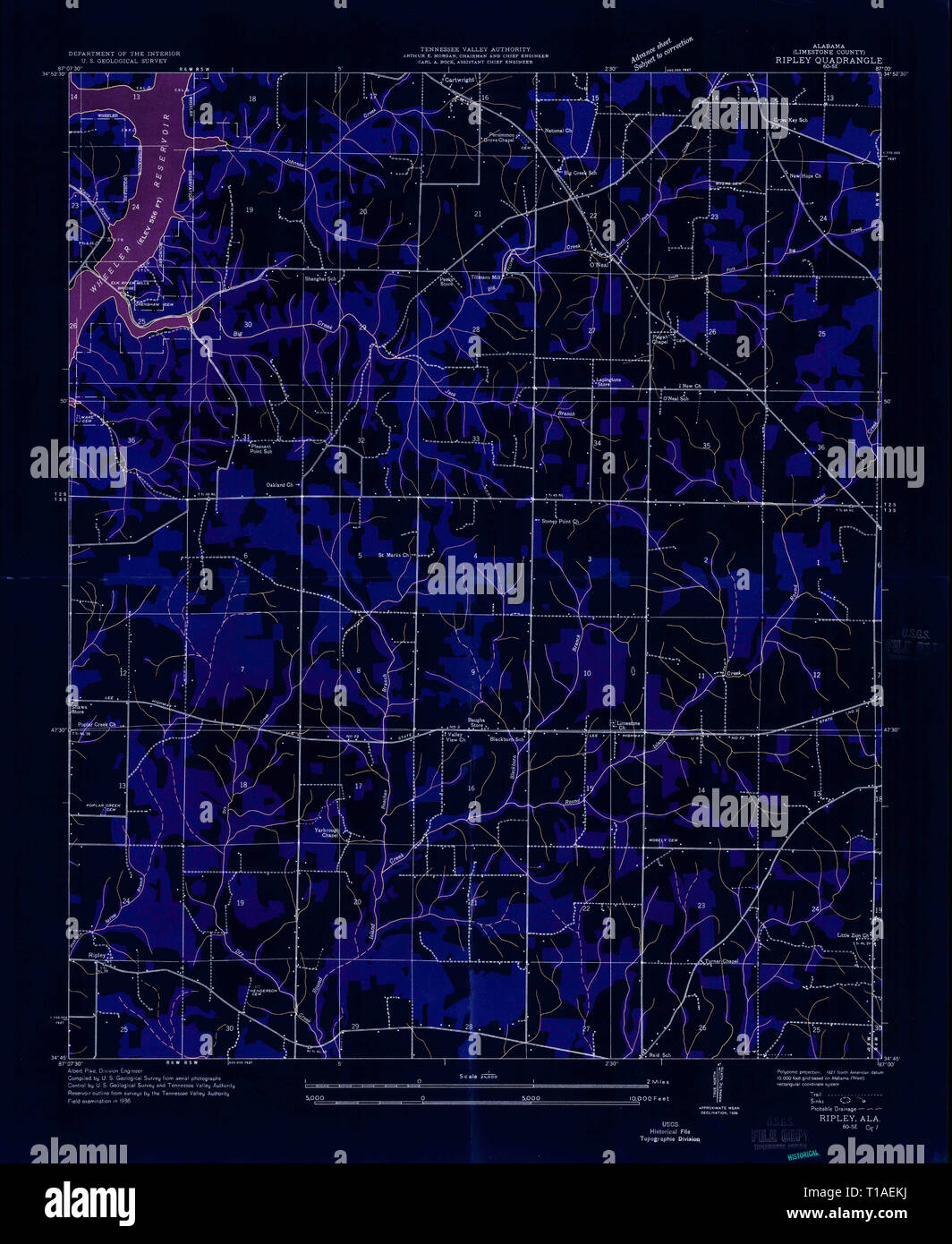 Map of ripley hi-res stock photography and images - Alamy