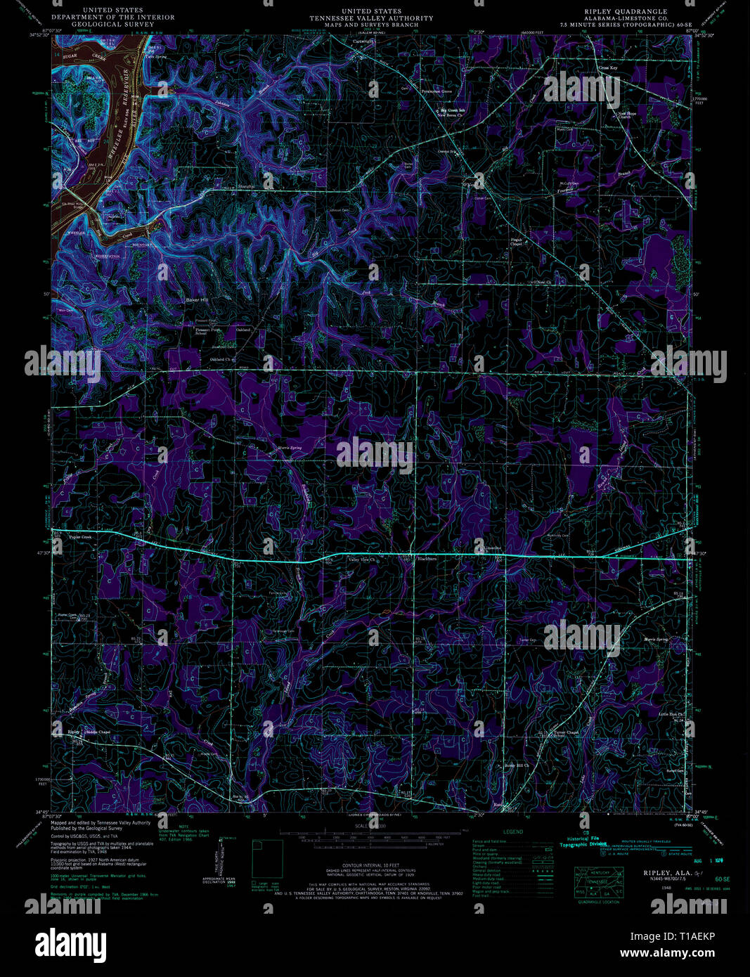 Map of ripley hi-res stock photography and images - Alamy