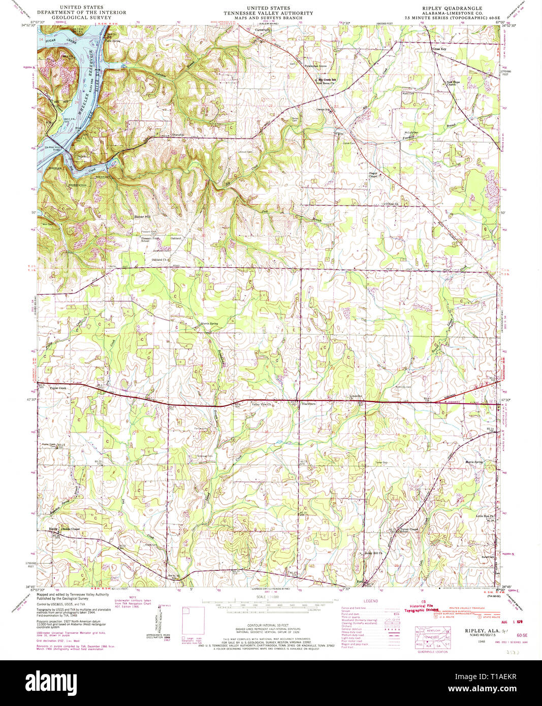 Map of ripley hi-res stock photography and images - Alamy