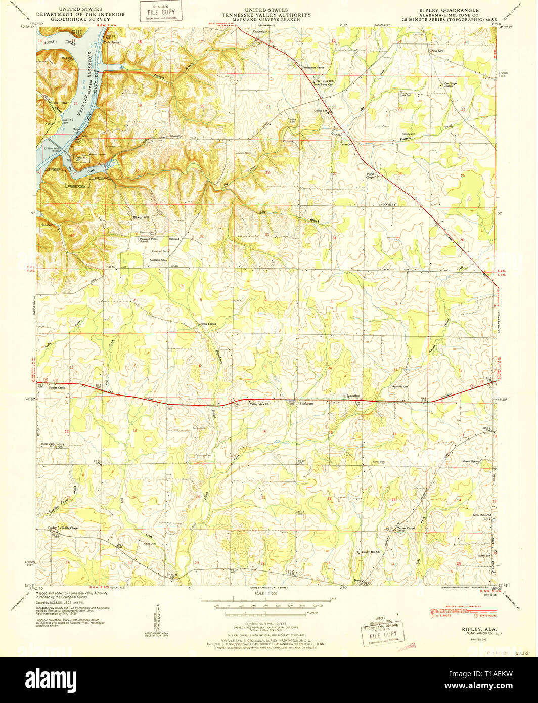 Map of ripley hi-res stock photography and images - Alamy