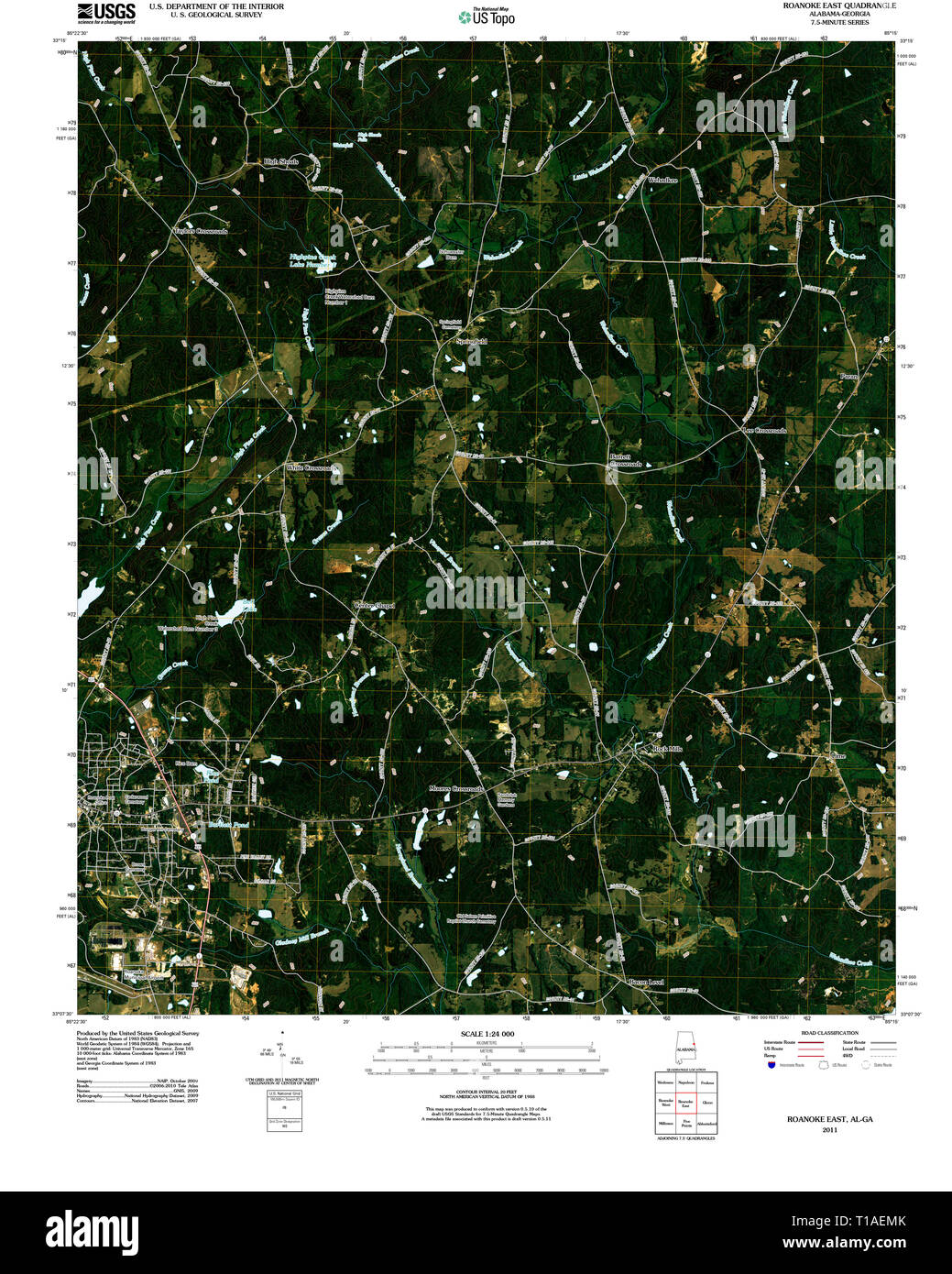 Roanoke map hi-res stock photography and images - Alamy