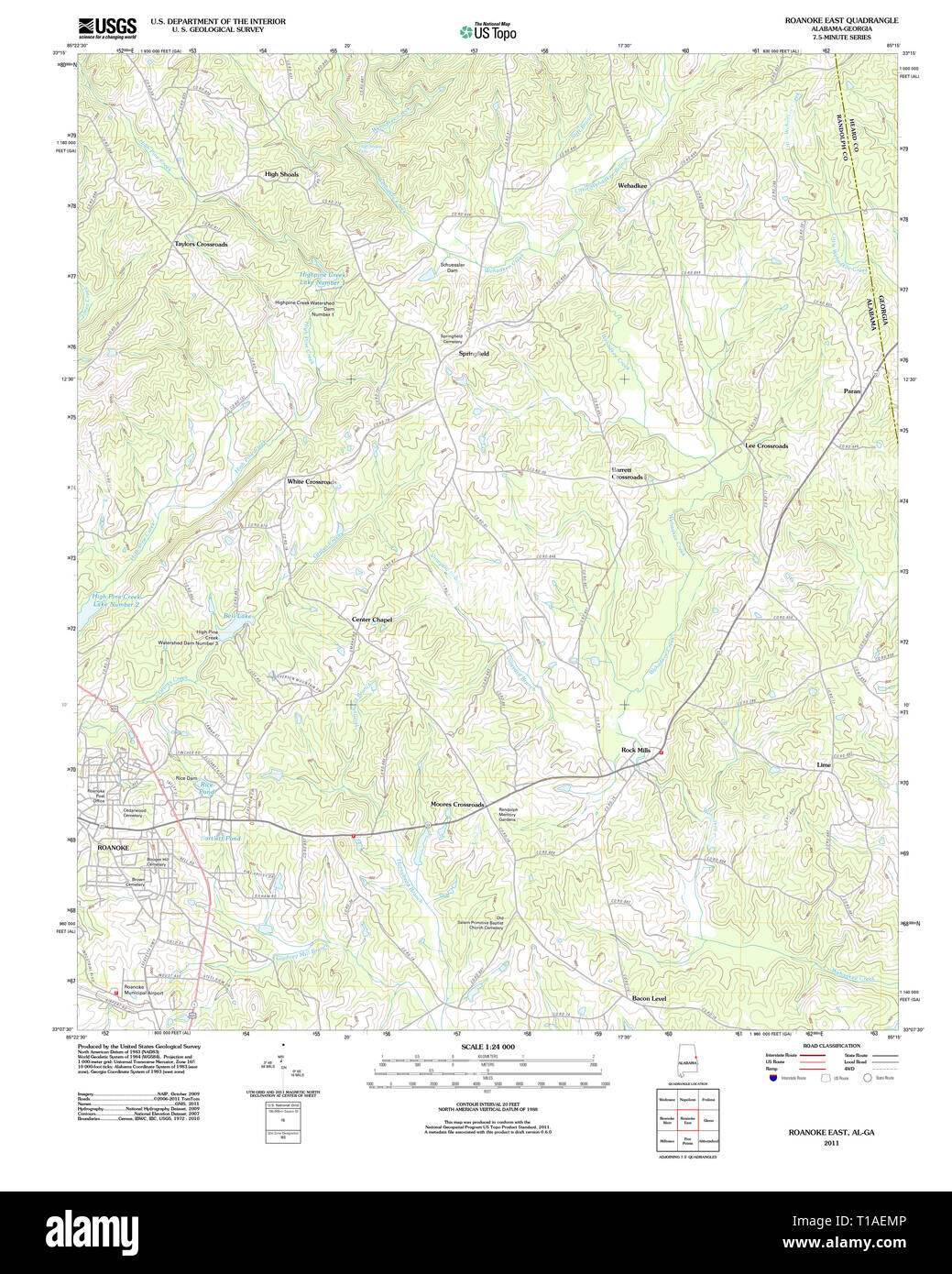 Roanoke map hi-res stock photography and images - Alamy