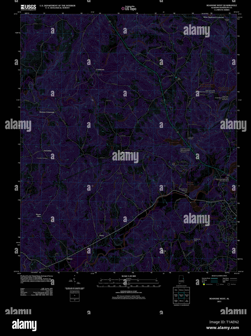 Historical map of roanoke hi-res stock photography and images - Alamy