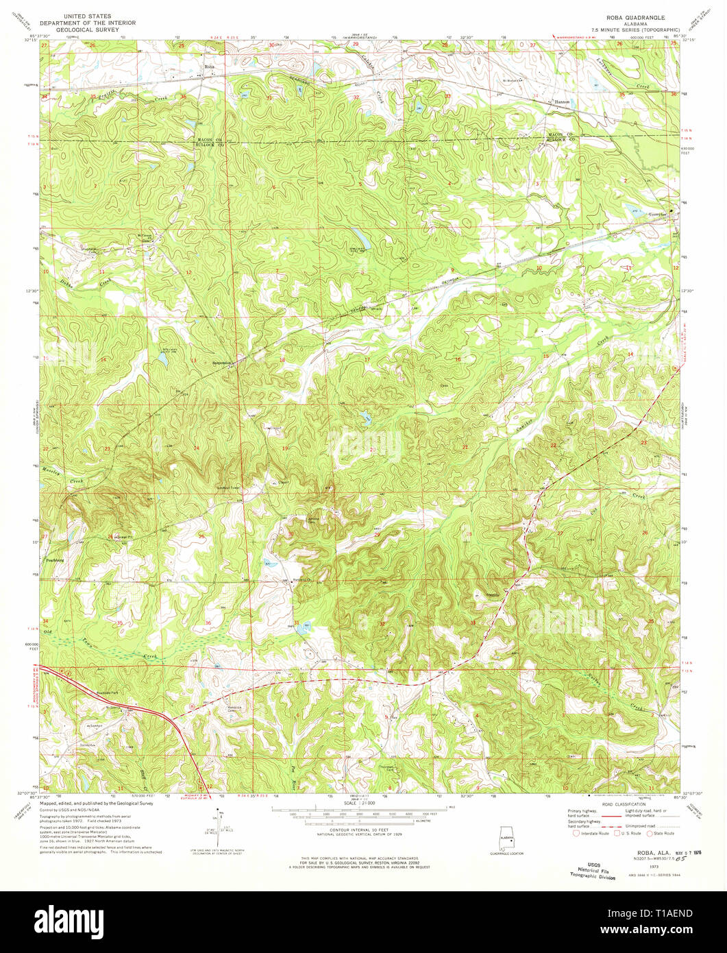 1973 map hi-res stock photography and images - Alamy