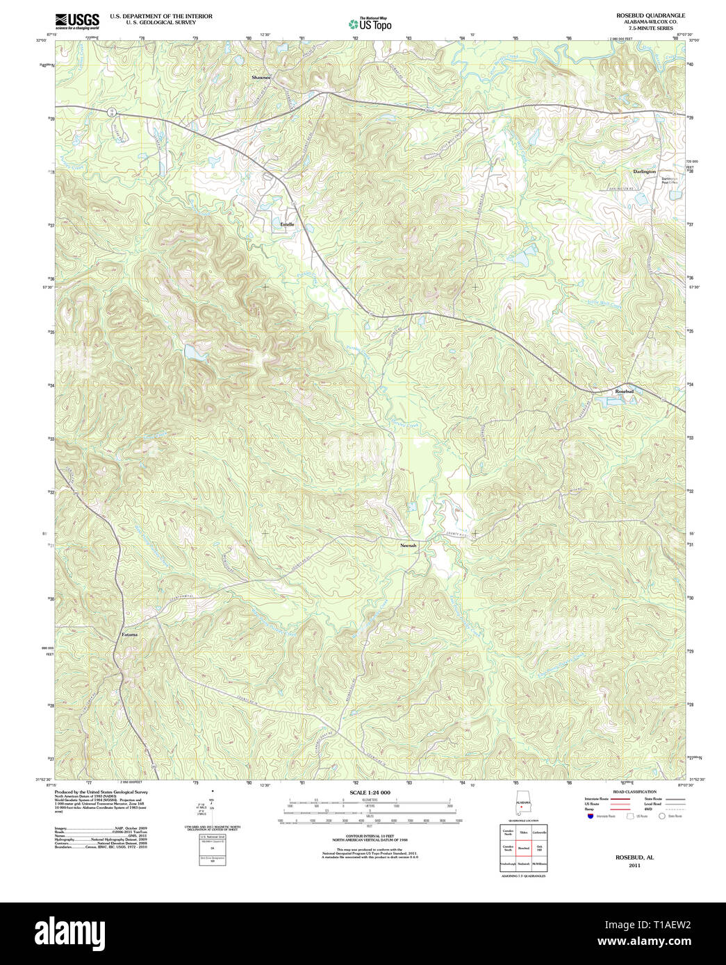 Rosebud map hi-res stock photography and images - Alamy