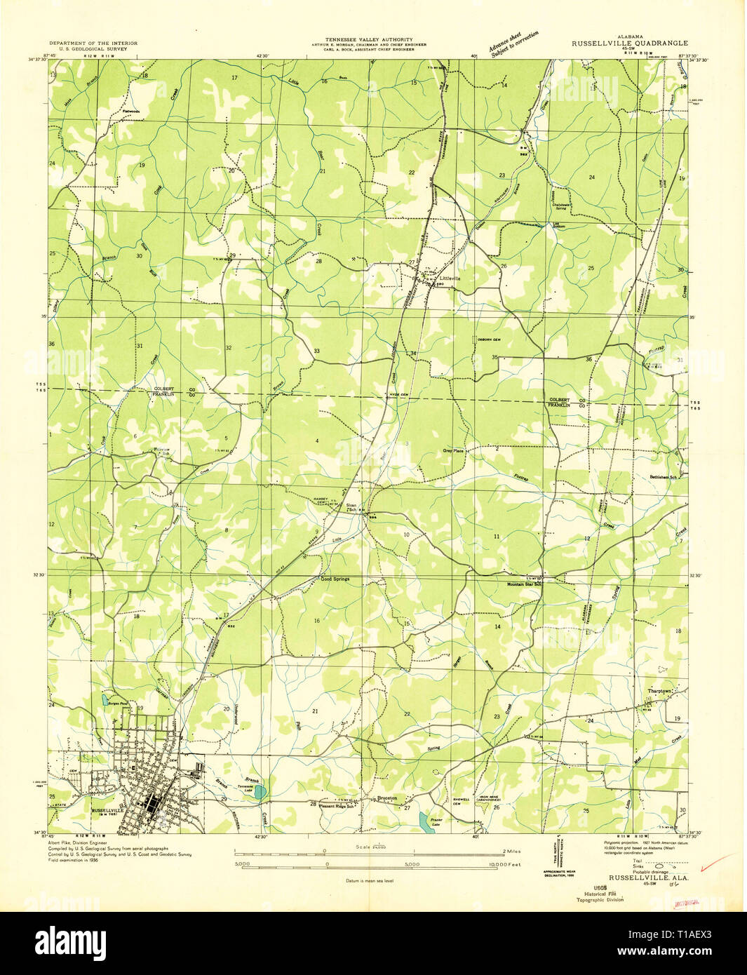 Map of russellville hi-res stock photography and images - Alamy