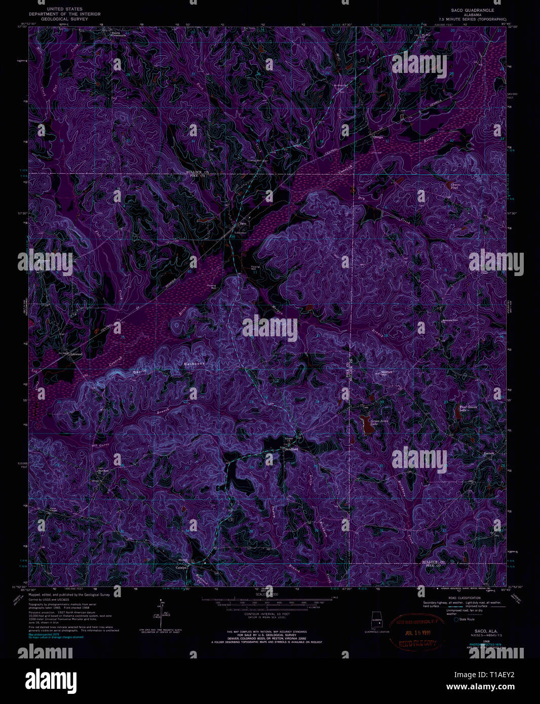 Map of saco hi-res stock photography and images - Alamy