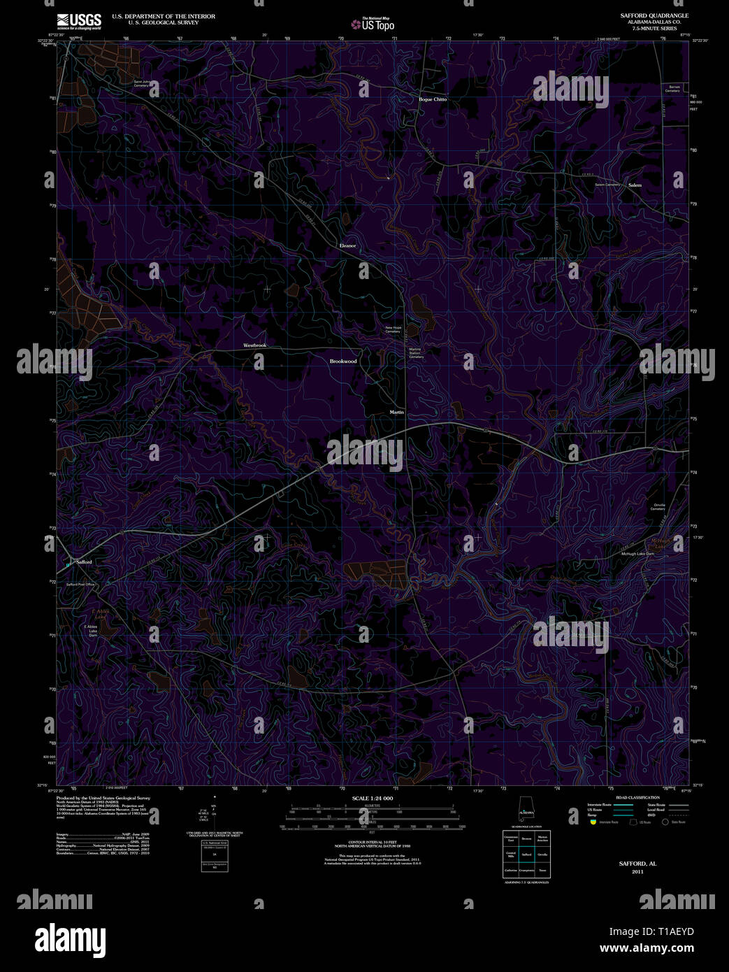 Map of safford hi-res stock photography and images - Alamy