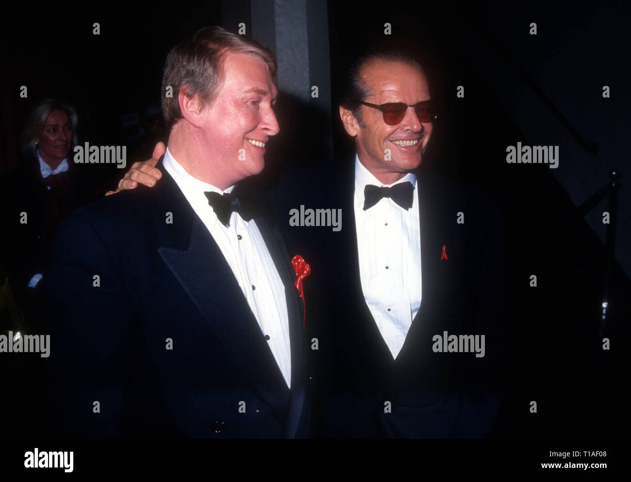 LOS ANGELES, CA - MARCH 6: (L-R) Director Mike Nichols and actor Jack ...