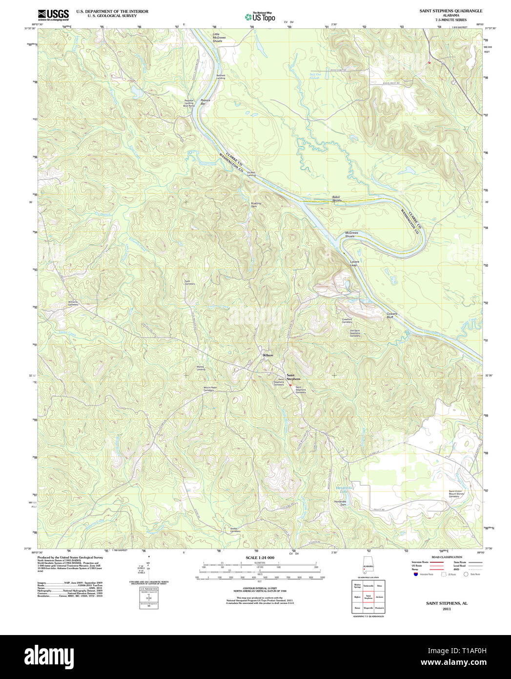 Map of stephens hi-res stock photography and images - Alamy