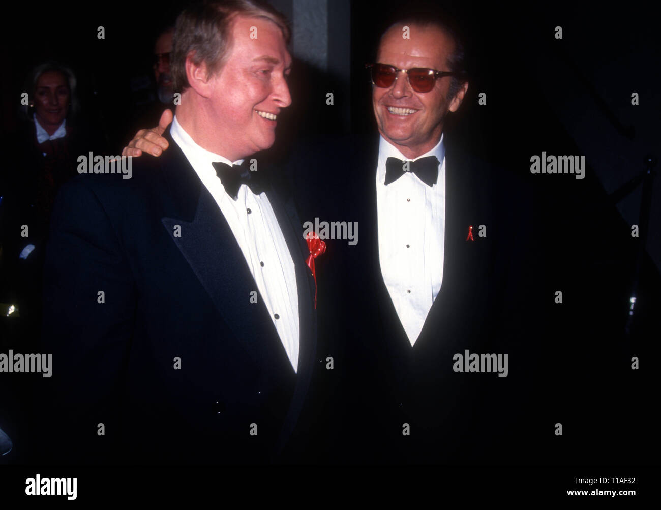 LOS ANGELES, CA - MARCH 6: (L-R) Director Mike Nichols and actor Jack ...