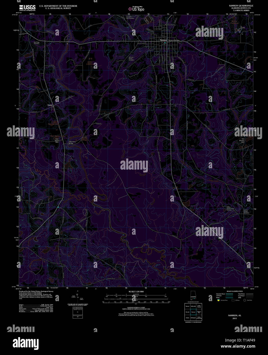 Map of samson hi-res stock photography and images - Alamy