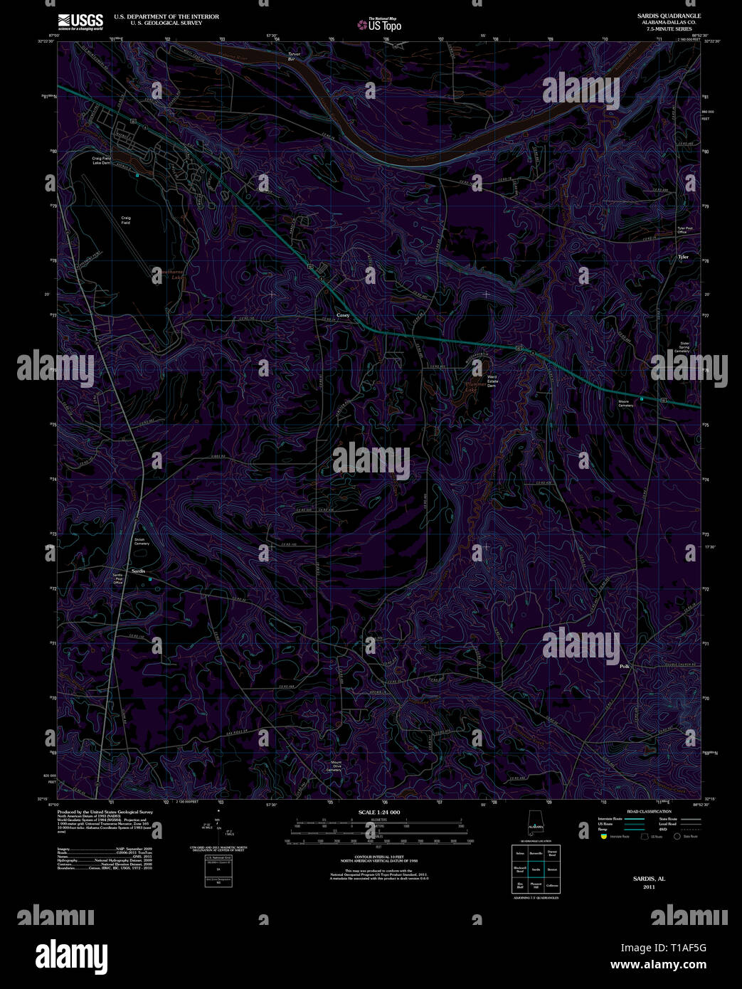 Map of sardis hi-res stock photography and images - Alamy