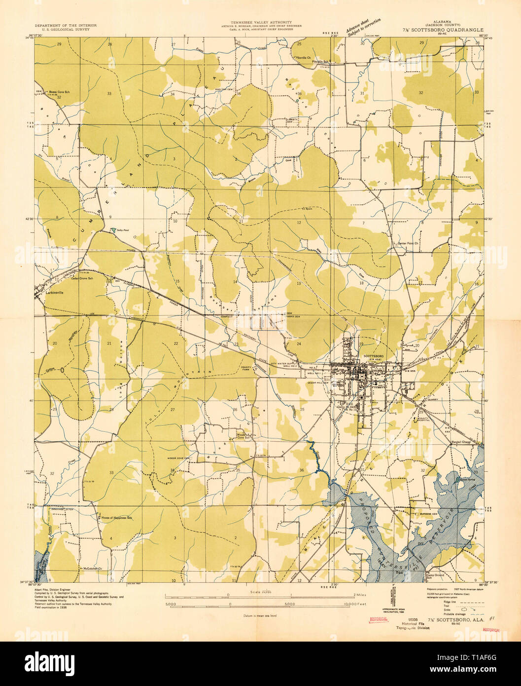 Scottsboro alabama map hi-res stock photography and images - Alamy