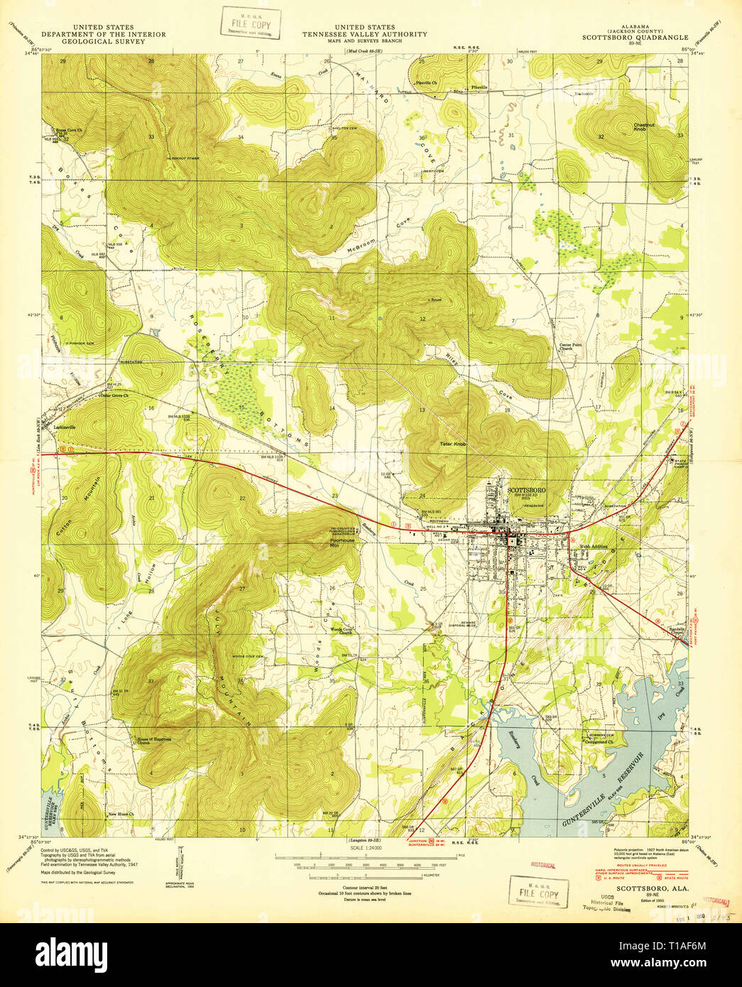Scottsboro map hi-res stock photography and images - Alamy