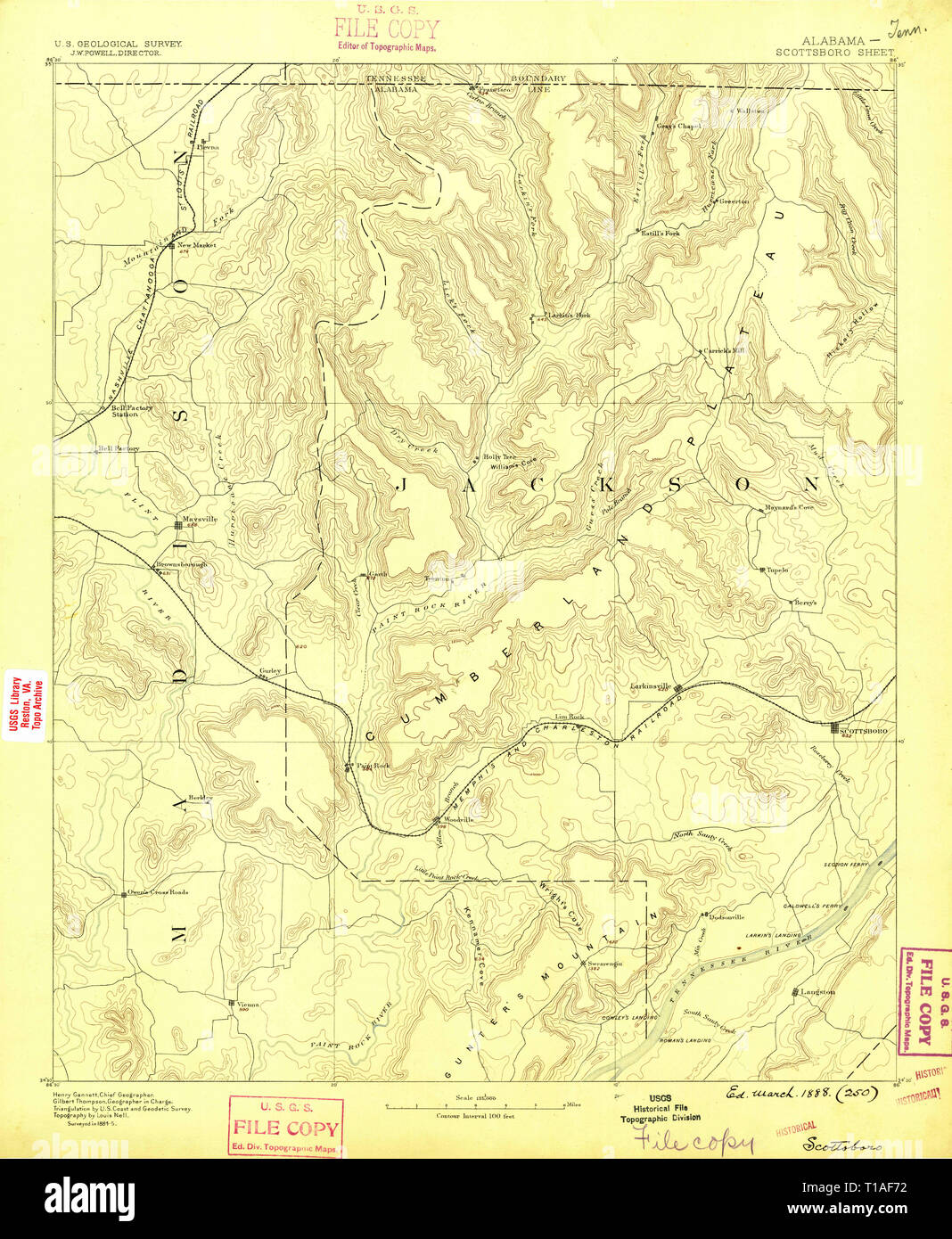 Scottsboro map hi-res stock photography and images - Alamy