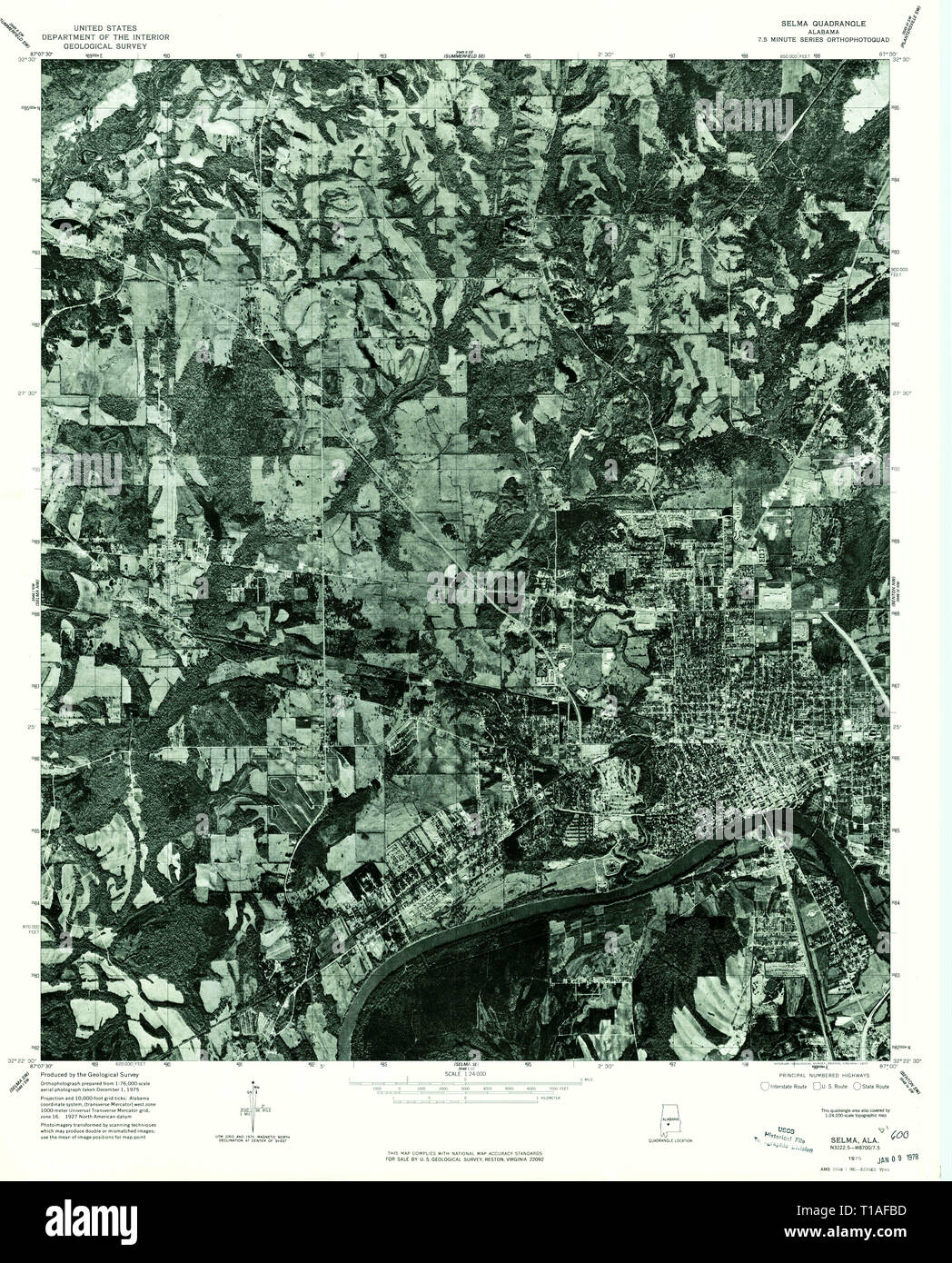 Selma alabama map hi-res stock photography and images - Alamy