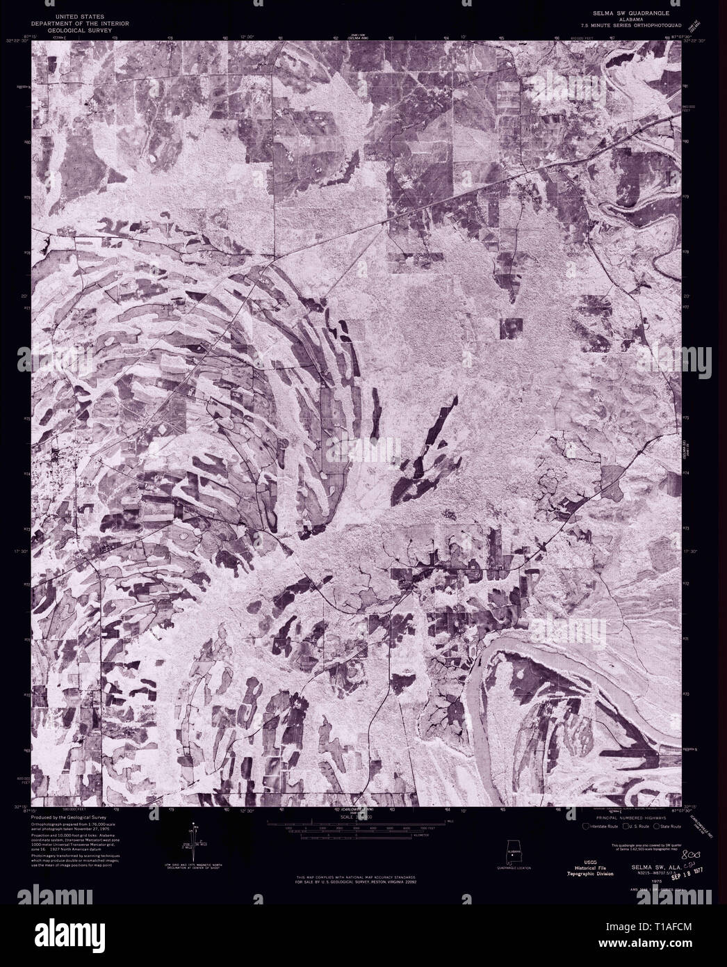 Selma alabama map hi-res stock photography and images - Alamy