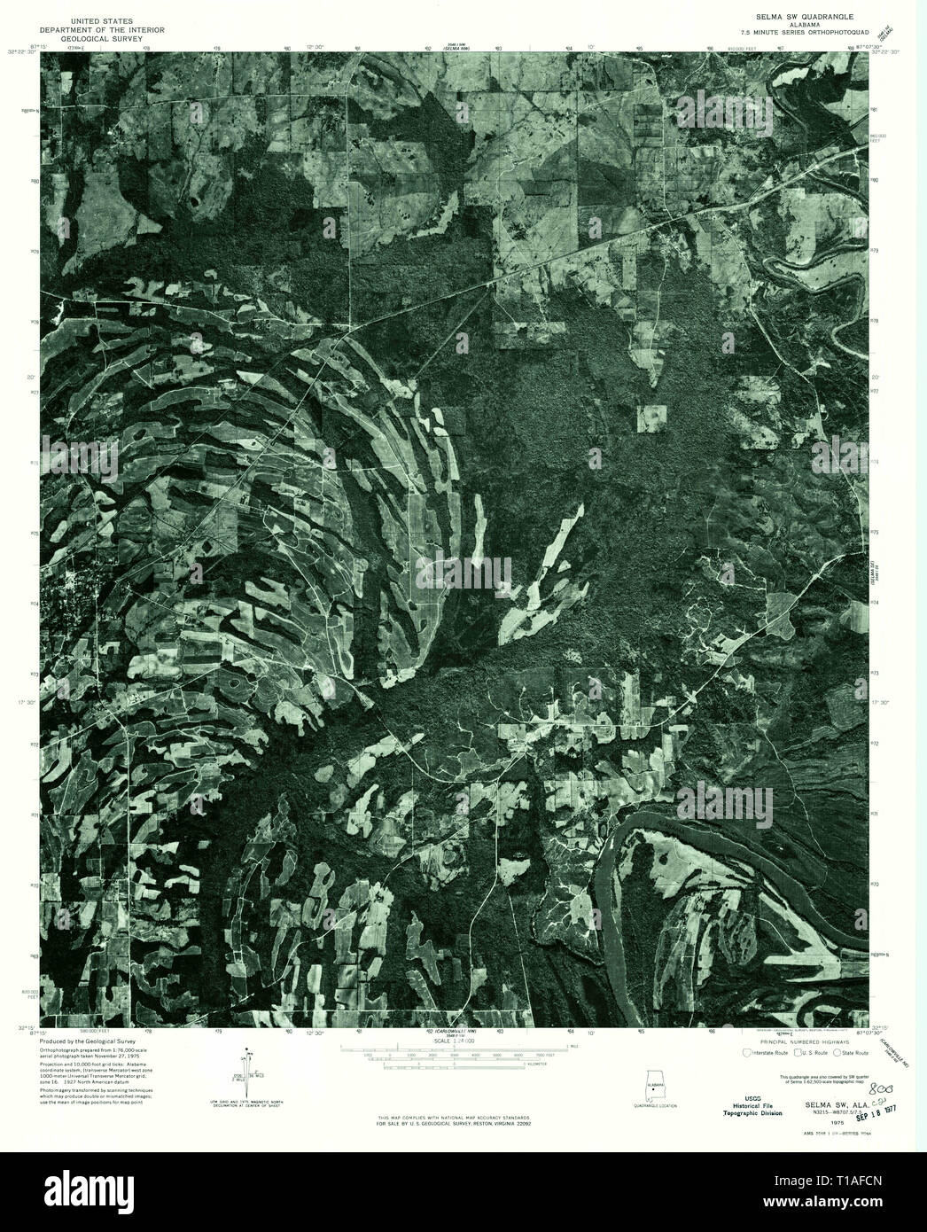 Selma alabama map hi-res stock photography and images - Alamy