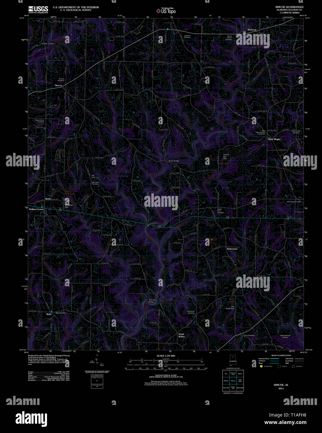 Map of simcoe hi-res stock photography and images - Alamy