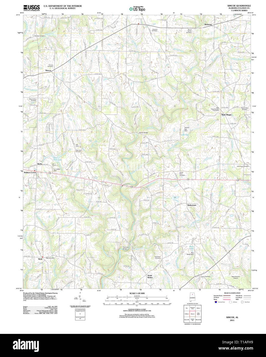 Map of simcoe hi-res stock photography and images - Alamy