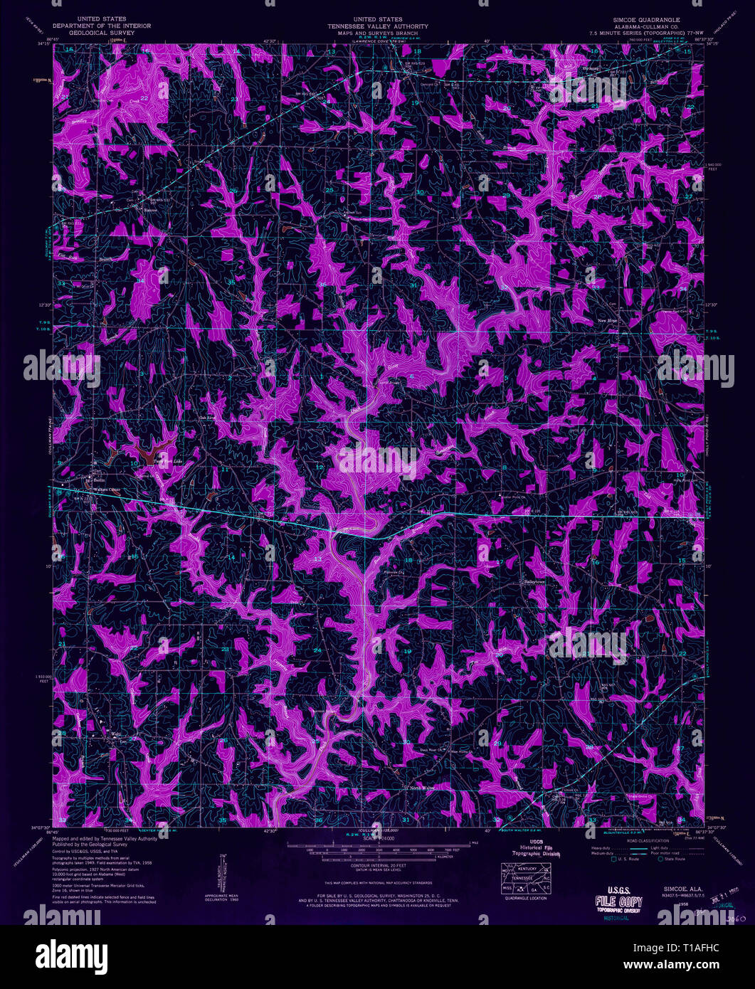 Map of simcoe hi-res stock photography and images - Alamy