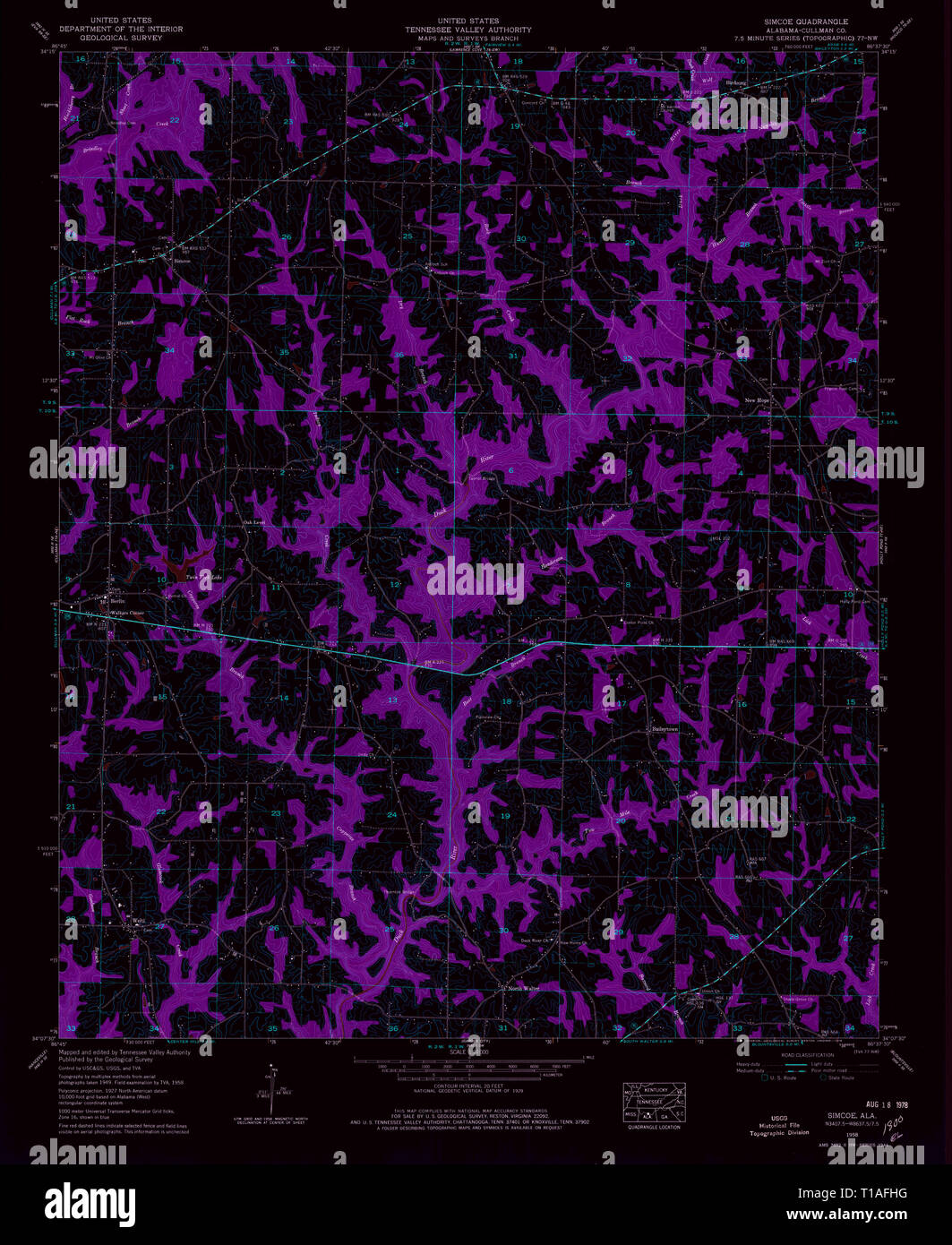 Map of simcoe hi-res stock photography and images - Alamy