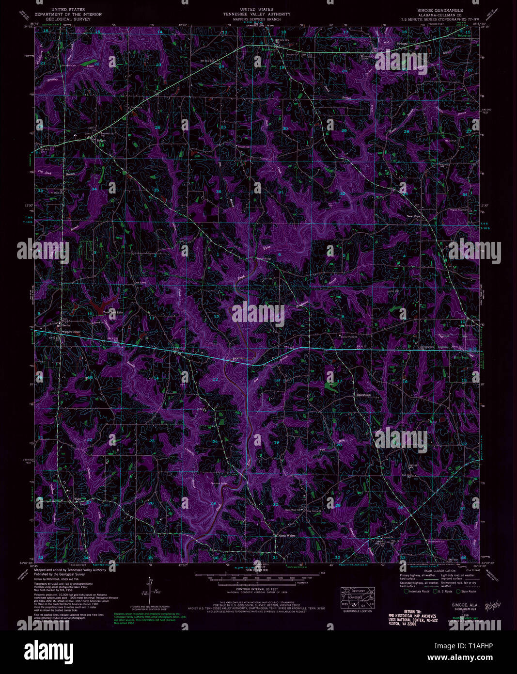 Map of simcoe hi-res stock photography and images - Alamy