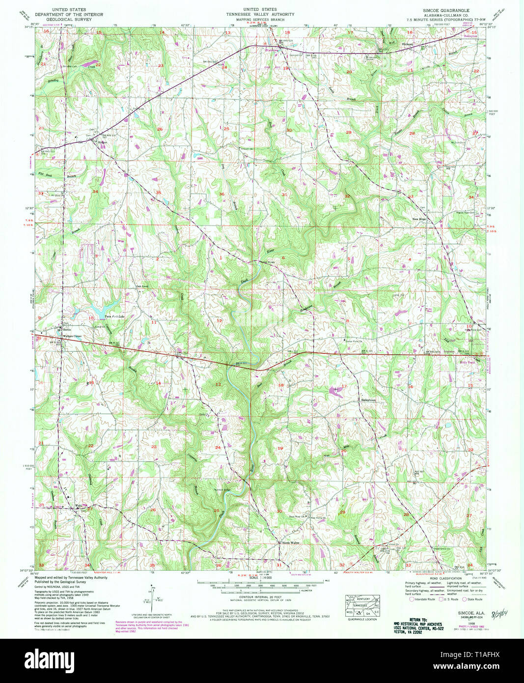 Map of simcoe hi-res stock photography and images - Alamy