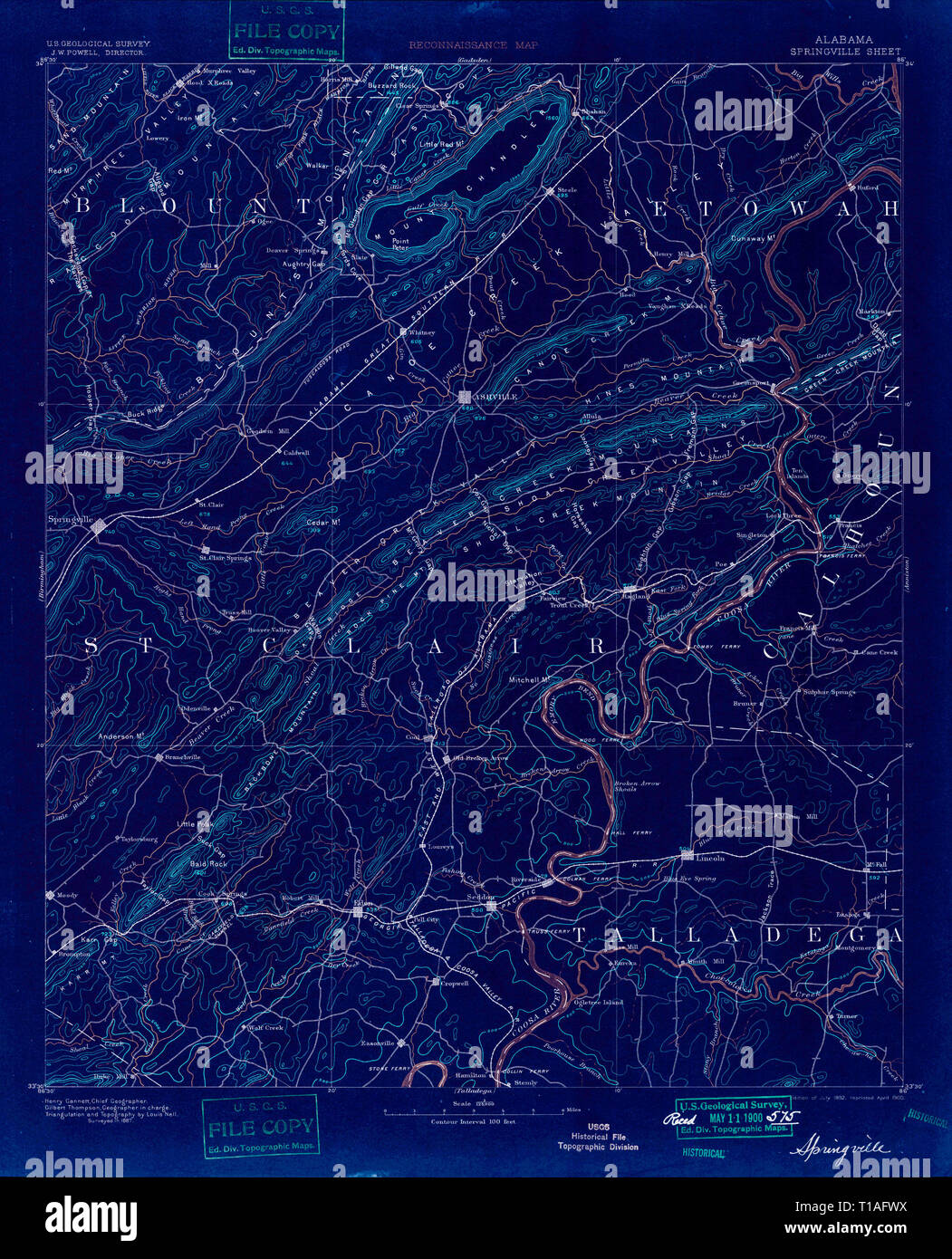 Springville map hi-res stock photography and images - Alamy