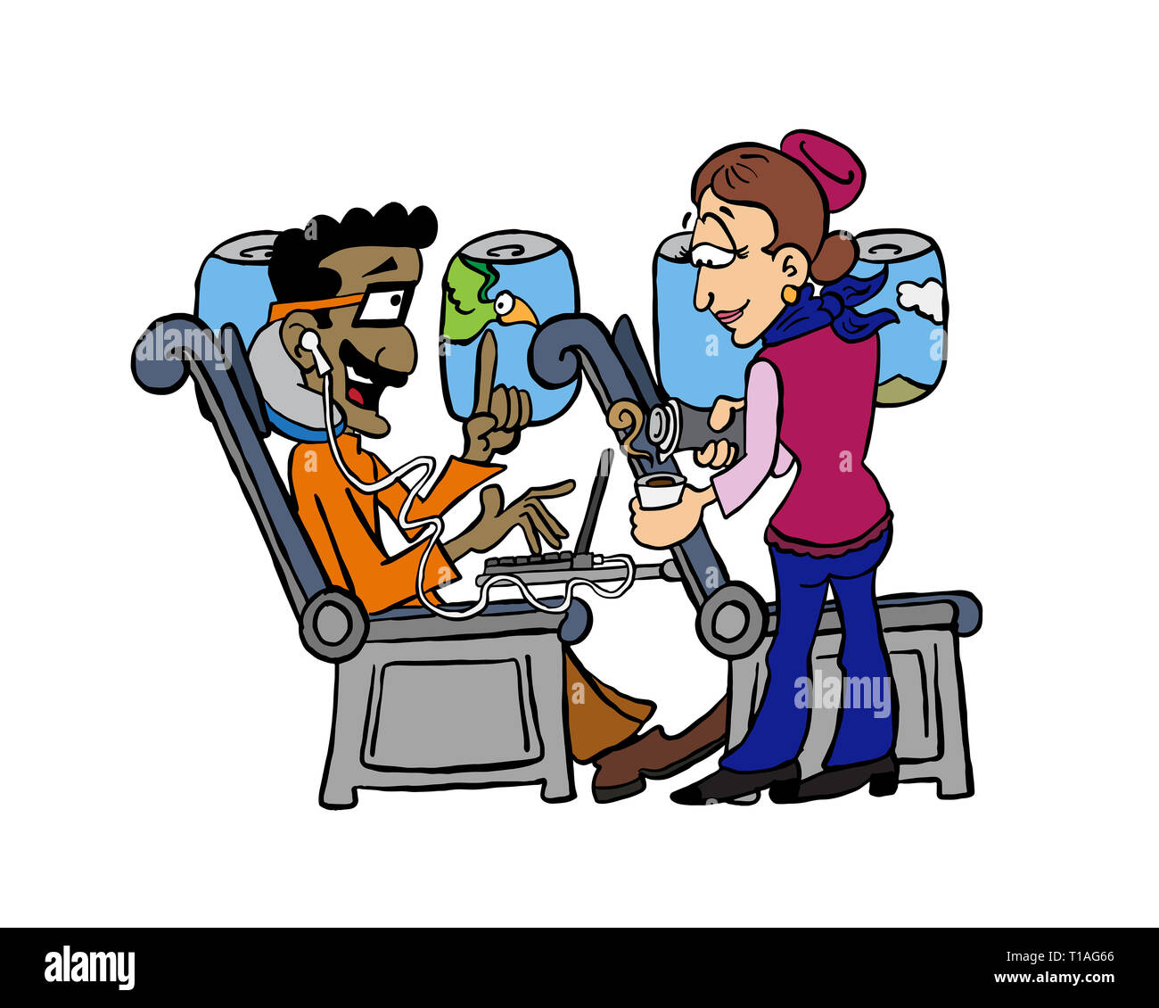 Airplane working Cut Out Stock Images & Pictures - Alamy